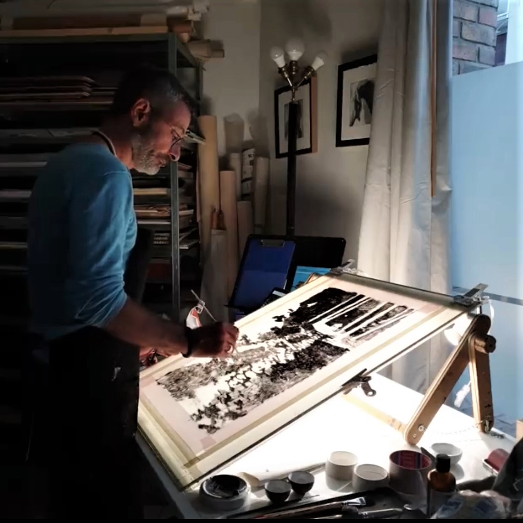 30/11/19 : Stage, monotype sur verre – Patrick Laurin